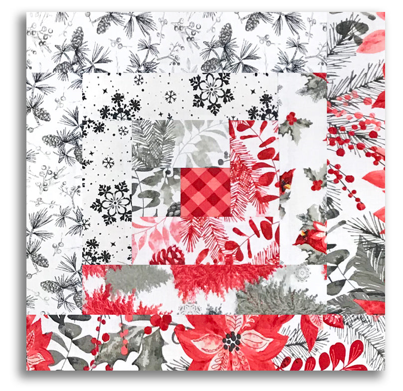 Blank Quilting Pre-Cut Log Cabin Table Runner Kit - Holiday Style ...