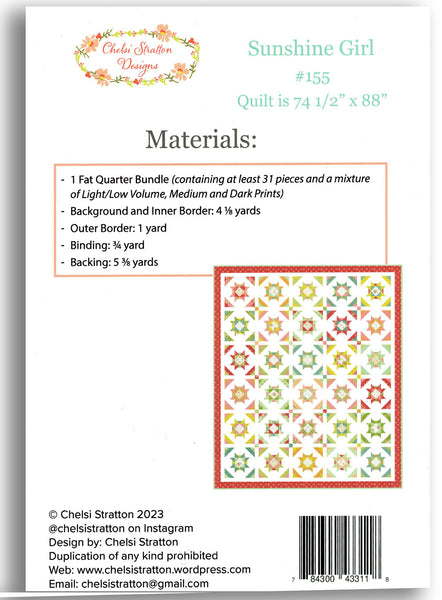 SUNSHINE GIRL - Chelsi Stratton Designs Pattern # 155 – Jordan Fabrics