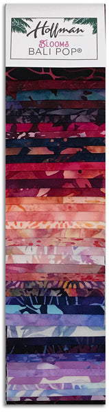 Hoffman Batik Bali Pop 40 Piece Pre-Cut 2 1/2" Jelly Rolls BP 562 - Bl ...