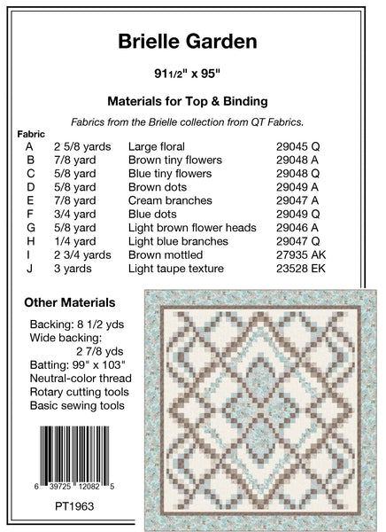 BRIELLE GARDENS - Pine Tree Country Quilts Pattern - DIGITAL DOWNLOAD ...