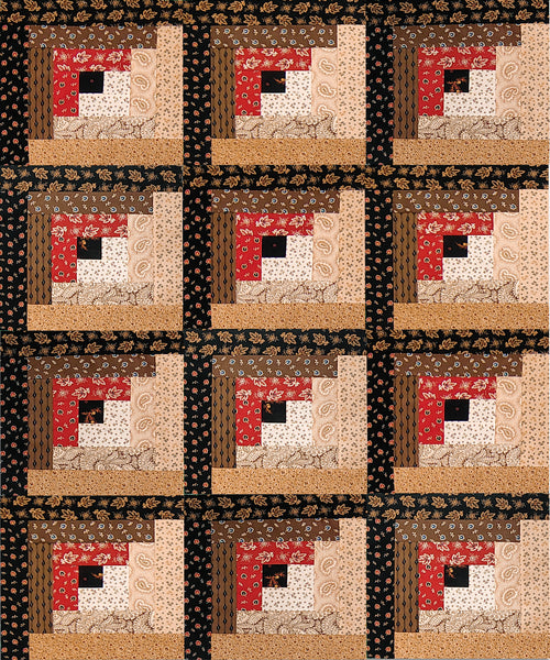 Andover Pre -Cut 12 Block Block Kabin Quilt Kit - Carolina - - Jordan ...