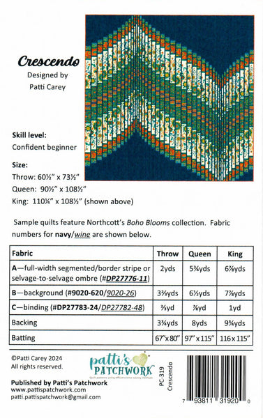 CRESCENDO - Patti's Patchwork Pattern - PTN3426 – Jordan Fabrics
