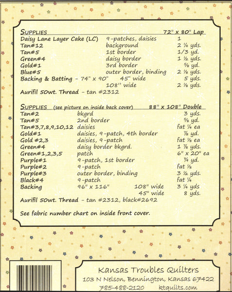 DAISY CHAIN - Kansas Troubles Quilters' Pattern #24141 – Jordan Fabrics