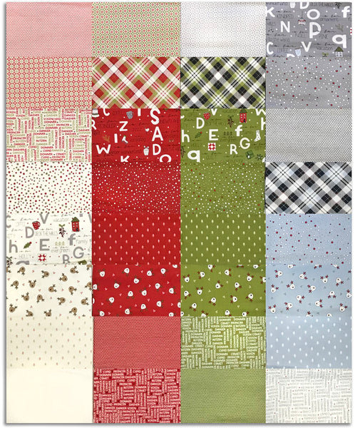 Moda Pre-Cut 32 Piece Fat Eighth Bundle - On Dasher – Jordan Fabrics