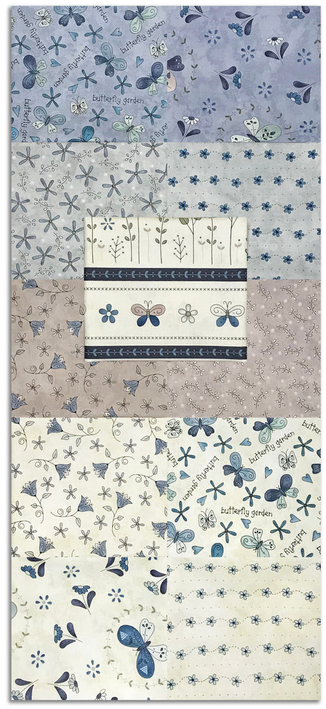 Matt's Pre-Cut Henry Glass & Co. 11 Piece Fat Quarter Bundle - Butterf ...