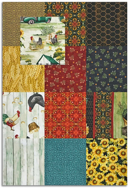 Matt's Henry Glass & Co. 13 Piece Fat Quarter Bundle - Chicken Shack ...