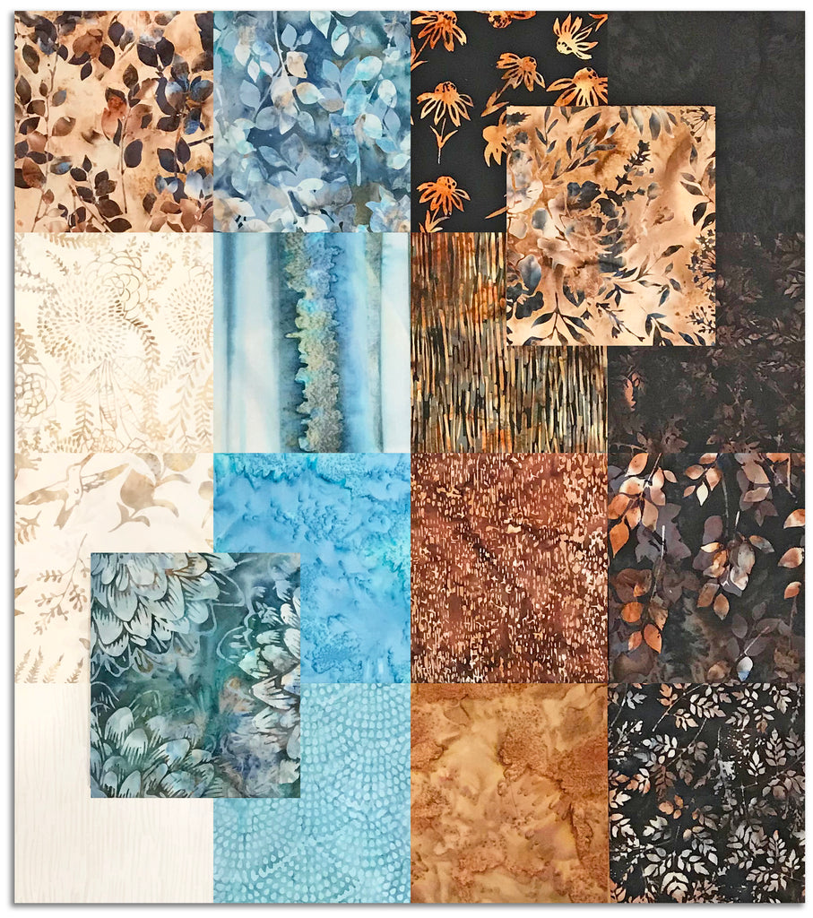 Matt's Hoffman Bali Batiks Pre-Cut 18 Piece Fat Quarter Bundle - Drift ...