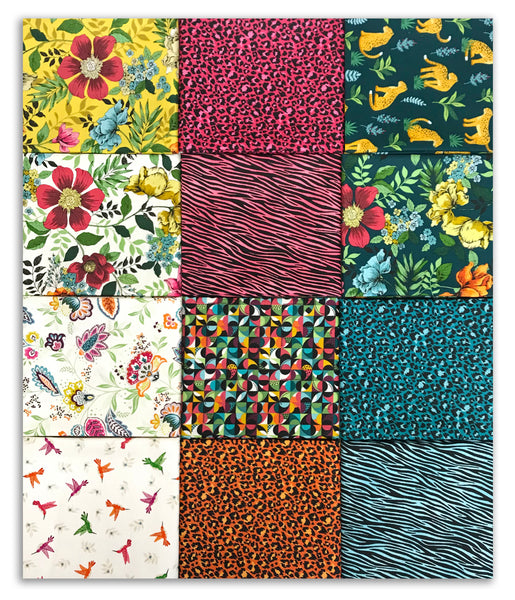 Makower Pre-Cut 12 Piece Fat Quarter Bundle - Jewel Tones – Jordan Fabrics