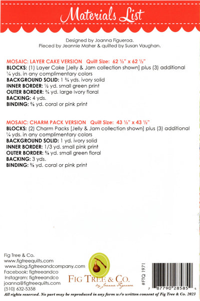 MOSAIC - Fig Tree & Co. Pattern #1971 – Jordan Fabrics