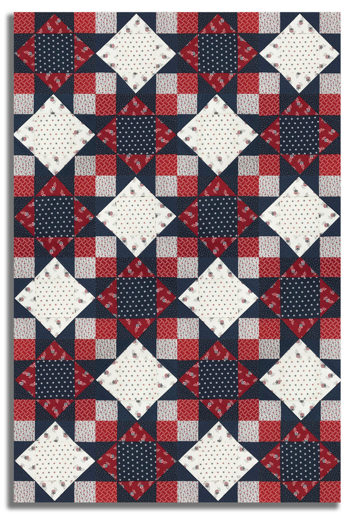 Moda Pre-Cut 12 Block King's Crown Quilt Kit - American Gatherings III ...