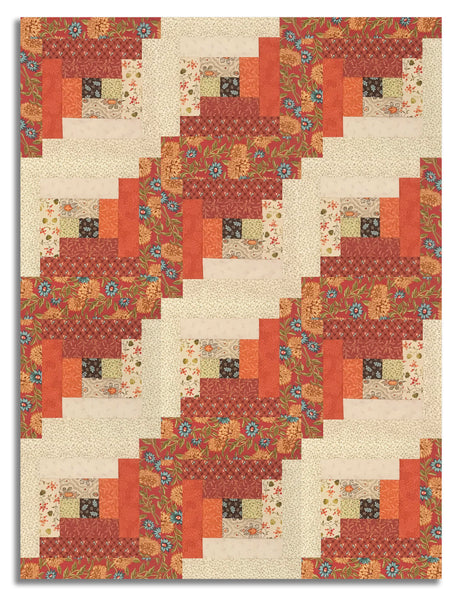 Andover Pre-Cut 12 Block Log Cabin Quilt Kit - Autumn Woods – Jordan ...