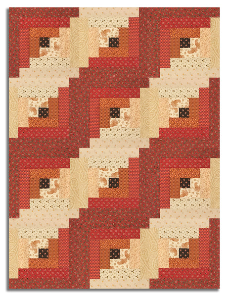 Andover Pre-Cut 12 Block Log Cabin Quilt Kit - Spice Market – Jordan ...