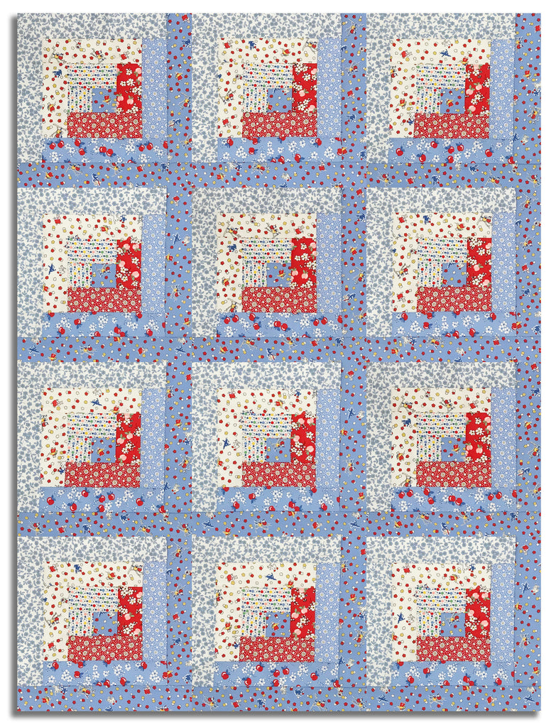 Moda Pre-cut 12 Block Log Cabin Quilt Kit - 30's Playtime 2025 – Jordan ...