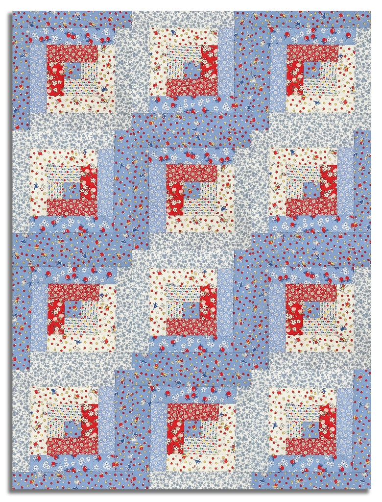 Moda Pre-cut 12 Block Log Cabin Quilt Kit - 30's Playtime 2025 – Jordan ...