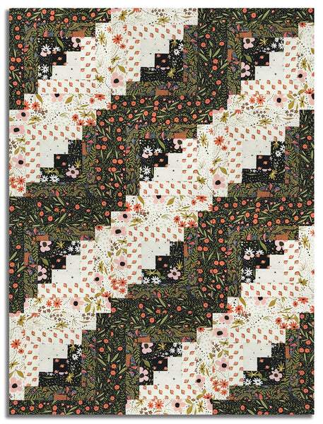 Moda Pre-cut 12 Block Log Cabin Quilt Kit - Night Owl – Jordan Fabrics