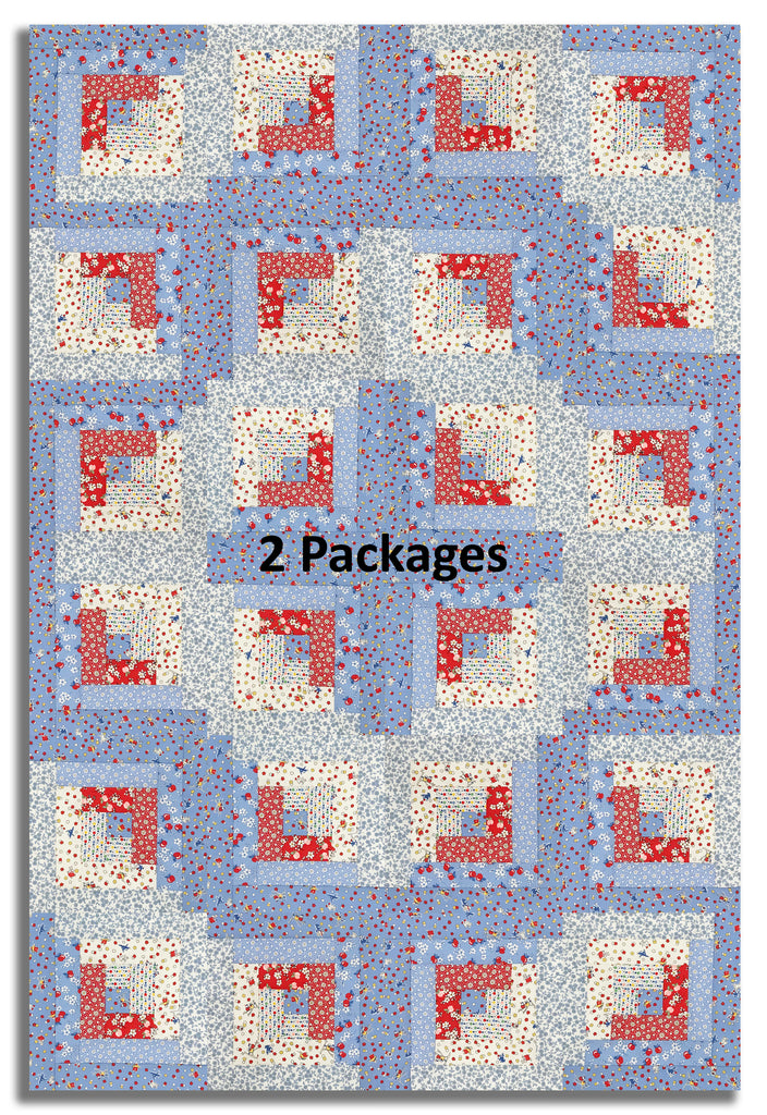 Moda Pre-cut 12 Block Log Cabin Quilt Kit - 30's Playtime 2025 – Jordan ...