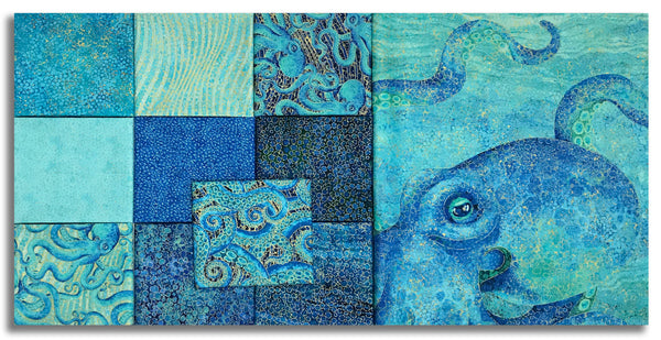 Matt's Northcott Pre-Cut 11 Piece Fat Quarter Bundle With 24" PANEL ...