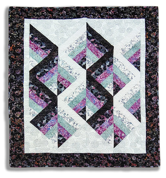 Mirror Mirror 43 x 51" Fully Finished Sample Quilt - Hoffman Batiks ...