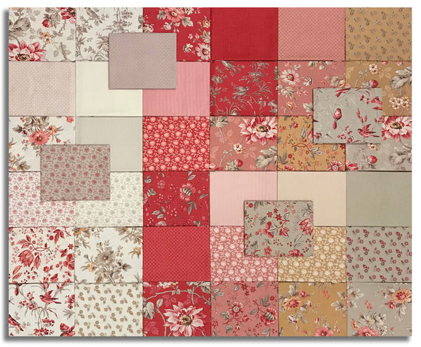 Moda - French General Pre-Cut 40 Piece Fat Quarter Bundle - Joie De Vi ...