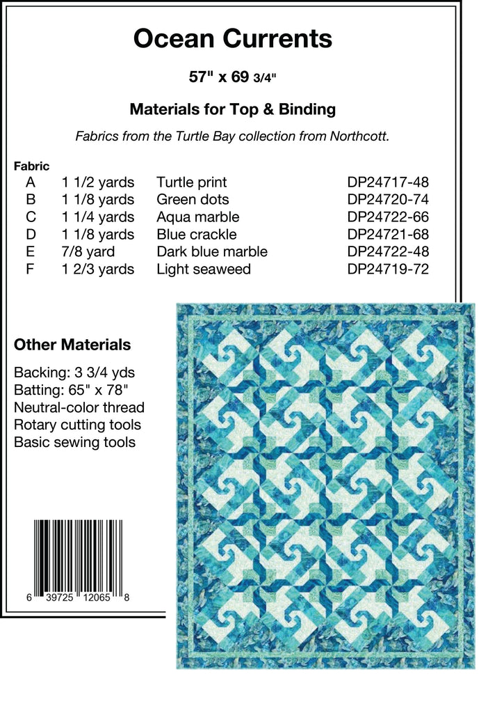 OCEAN CURRENTS - Pine Tree Country Quilts Pattern - DIGITAL DOWNLOAD ...