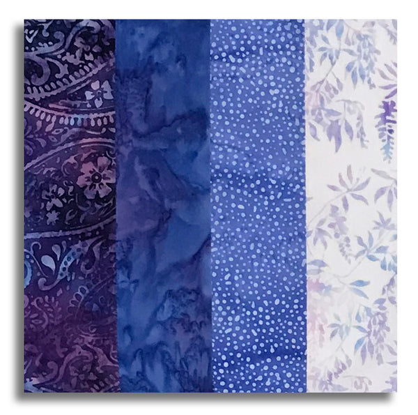 Hoffman Batik Pre-Cut 24 Block Rail Fence Quilt Kit - Morning Glory ...