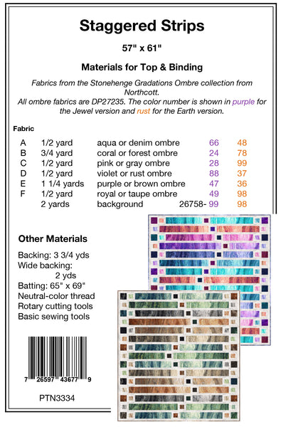 STAGGERED STRIPS - Pine Tree Country Quilts Pattern - DIGITAL DOWNLOAD ...