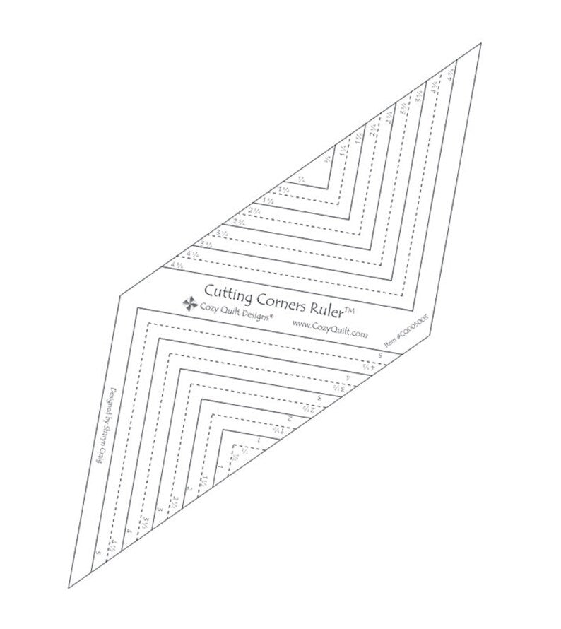 Cutting Corners Ruler - Cozy Quilt Designs – Jordan Fabrics
