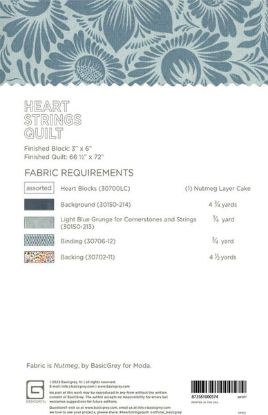 HEART STRINGS - BASICGREY Quilt Pattern 057 DIGITAL DOWNLOAD – Jordan ...