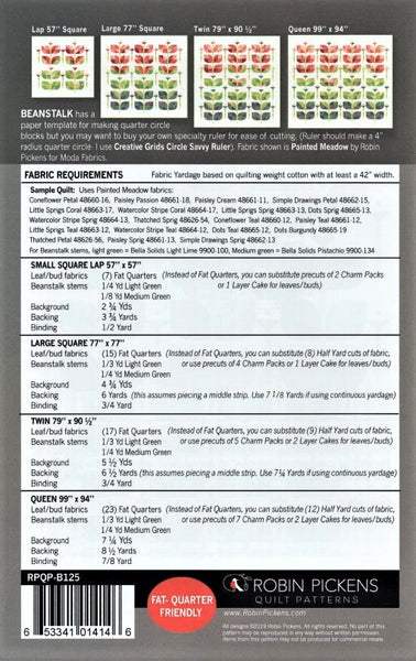 BEANSTALK - Robin Pickens Quilt Pattern – Jordan Fabrics