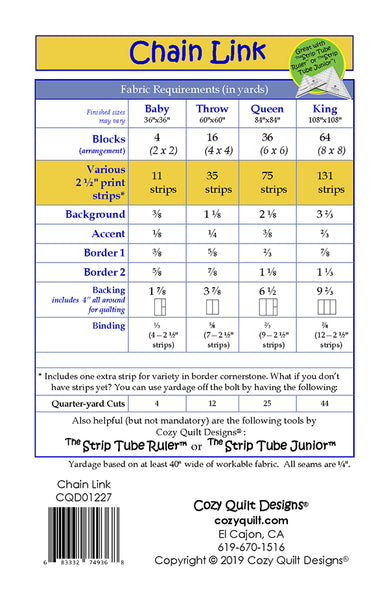 CHAIN LINK - Cozy Quilt Designs Pattern – Jordan Fabrics