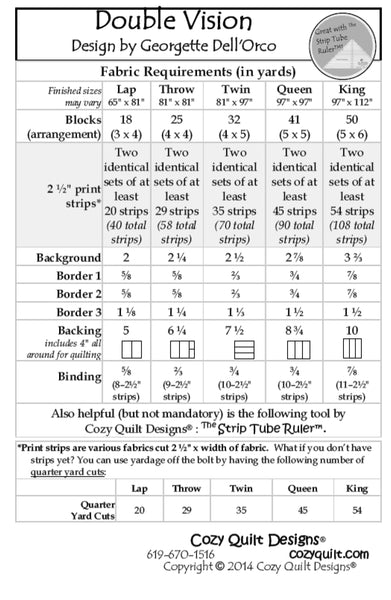 DOUBLE VISION - Cozy Quilt Designs Pattern – Jordan Fabrics