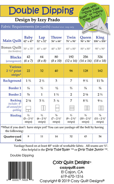 DOUBLE DIPPING - Cozy Quilt Designs Pattern – Jordan Fabrics