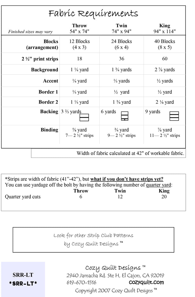 LONG TALL - Cozy Quilt Designs Pattern – Jordan Fabrics