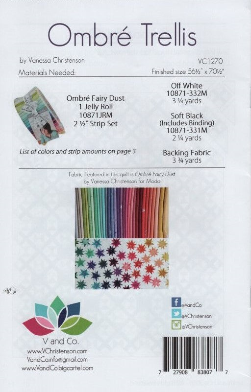 OMBRE TRELLIS - V and Co. Quilt Pattern VC1270 – Jordan Fabrics