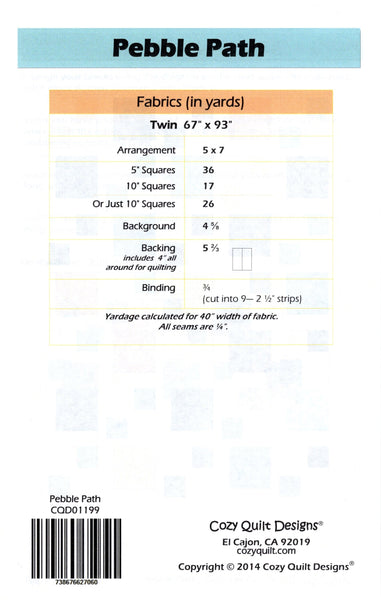 PEBBLE PATH - Cozy Quilt Designs – Jordan Fabrics