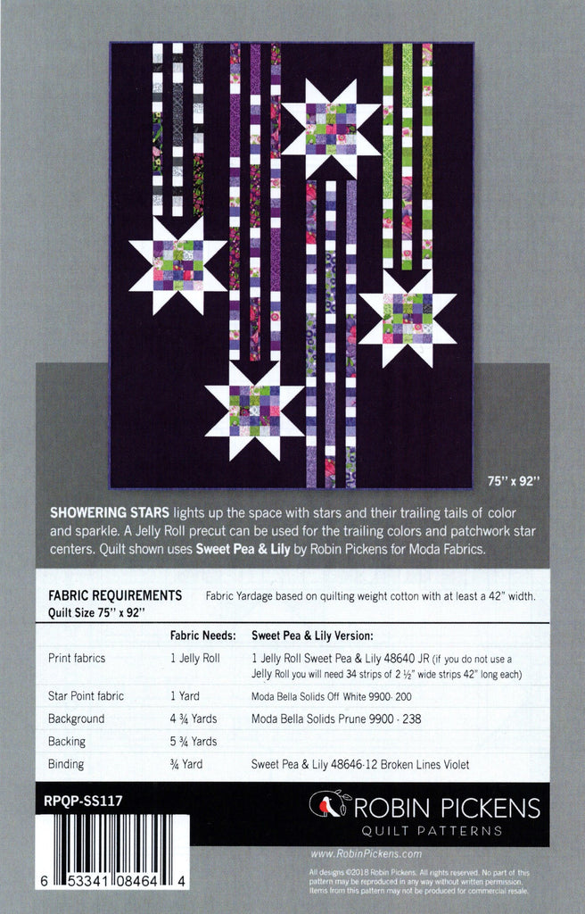 SHOWERING STARS - Robin Pickens Quilt Pattern – Jordan Fabrics