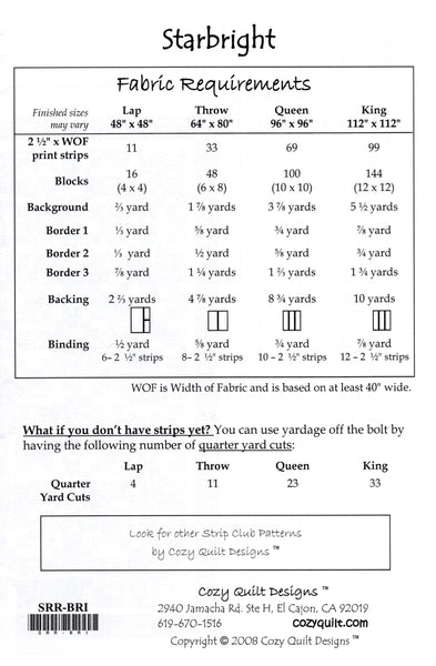 STARBRIGHT - Cozy Quilt Designs Pattern DIGITAL DOWNLOAD – Jordan Fabrics