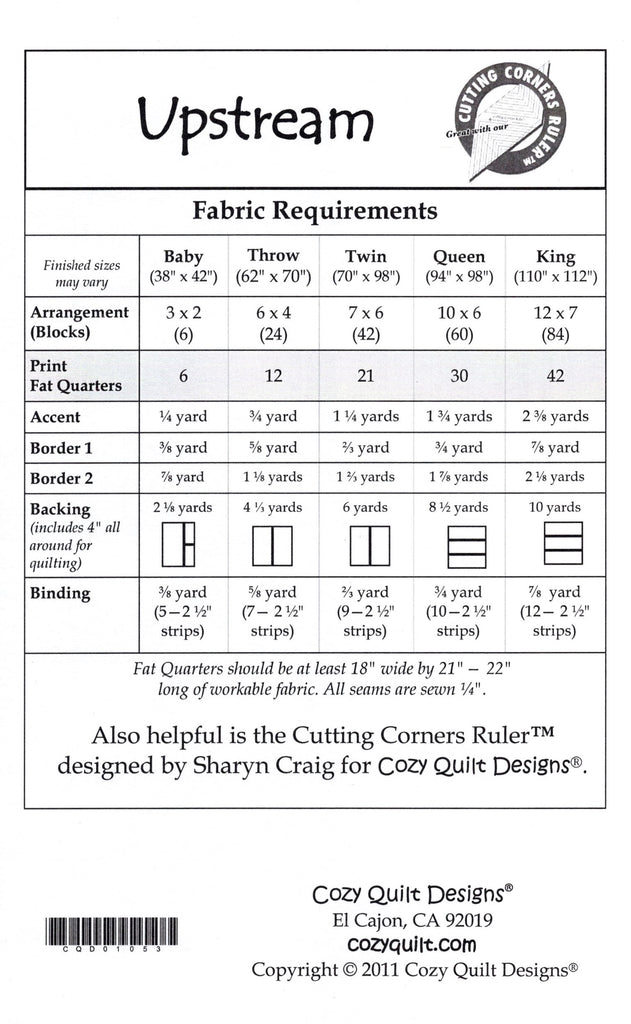 UPSTREAM - Cozy Quilt Designs Pattern – Jordan Fabrics